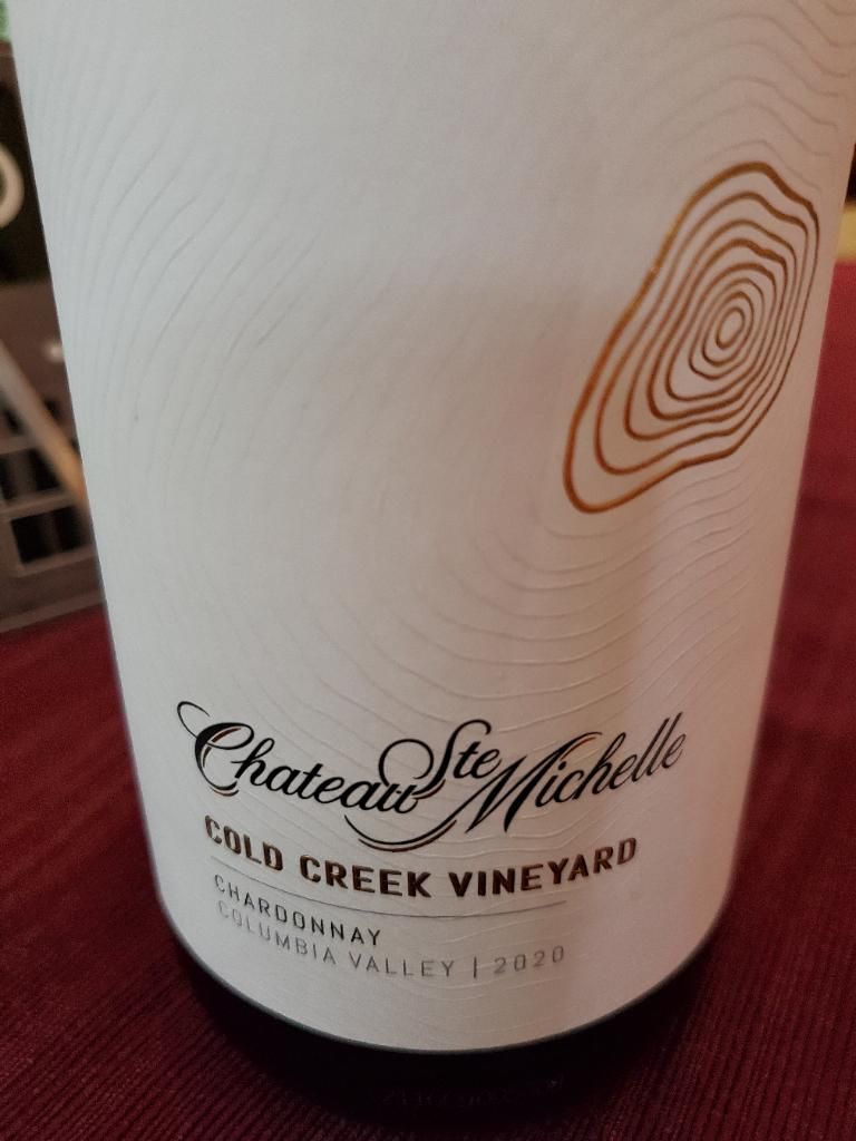 2020 Chateau Ste. Michelle Chardonnay Cold Creek Vineyard, USA ...