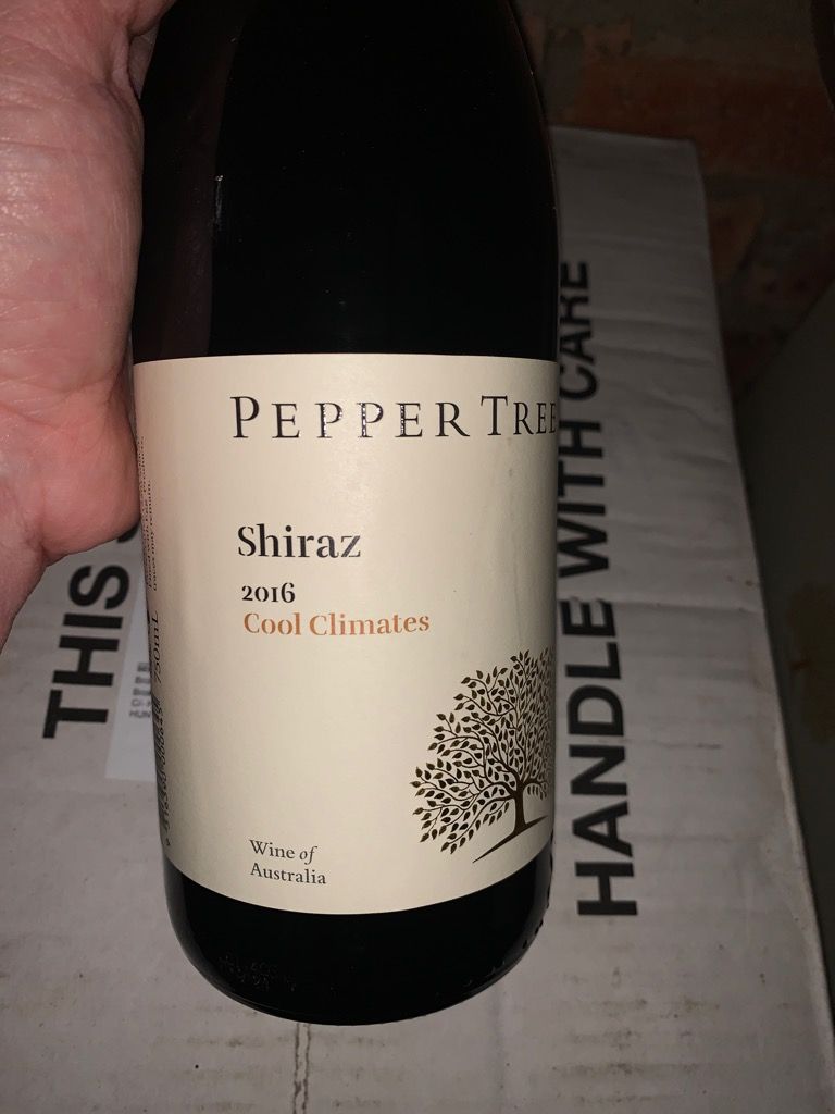 2016 Pepper Tree Shiraz, Australia, South Australia, Limestone Coast ...