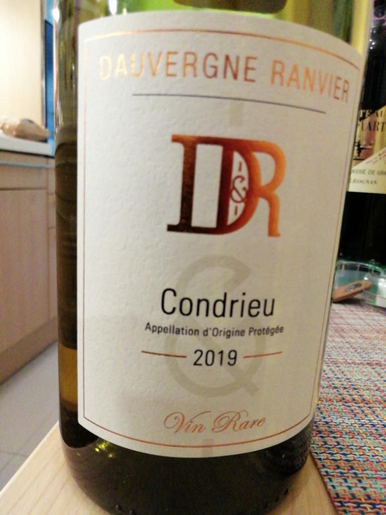 2020 Dauvergne Ranvier Condrieu "Vin Rare", France, Rhône, Northern ...
