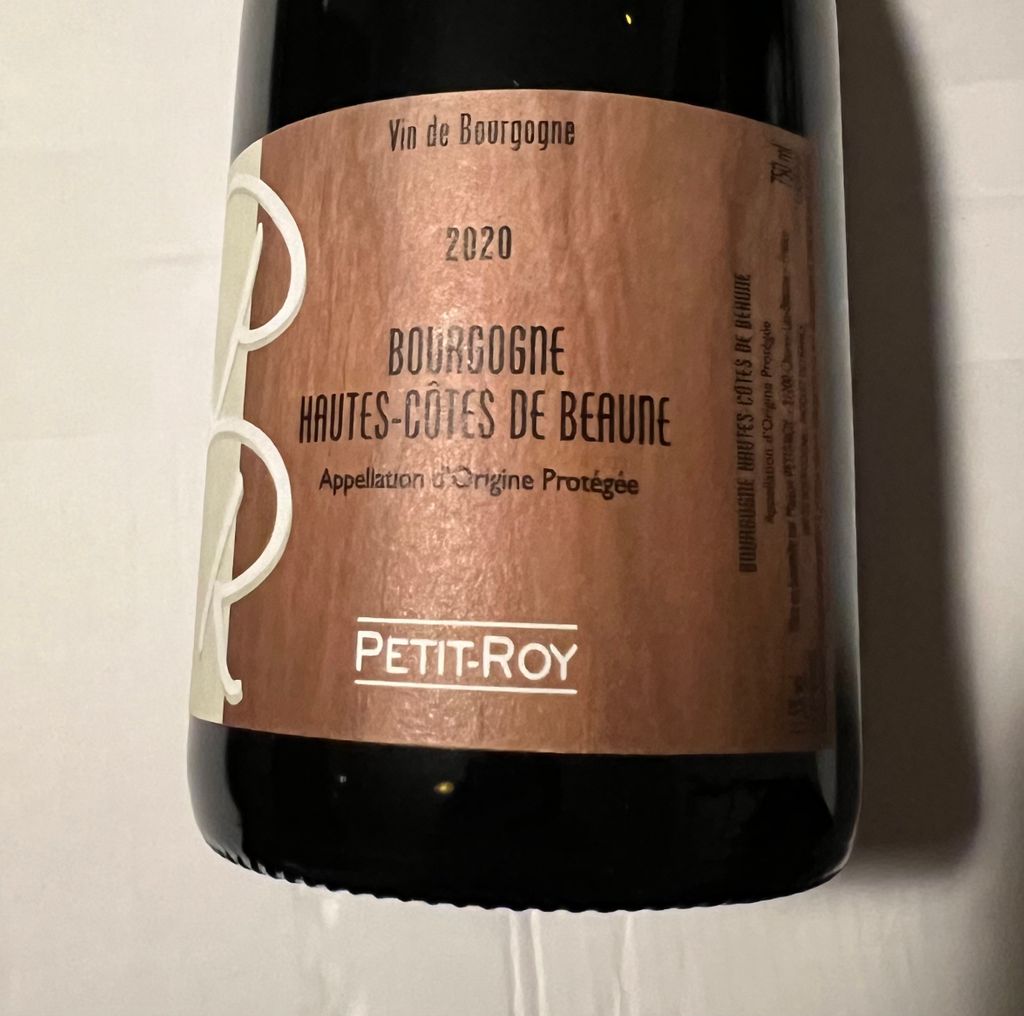 2020 Petit-Roy Bourgogne Hautes-Côtes de Beaune Rouge, France, Burgundy ...