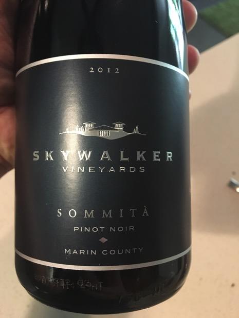 2012 Skywalker Vineyards Pinot Noir Sommita, USA, California, San Francisco Bay, Marin County ...