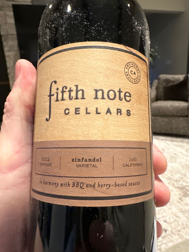 2022 Fifth Note Cellars Zinfandel, USA, California, Central Valley ...