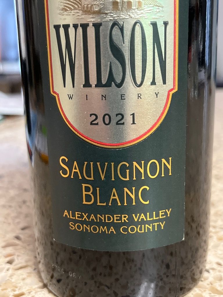 2021 Wilson Winery Sauvignon Blanc Sonoma County, USA, California ...