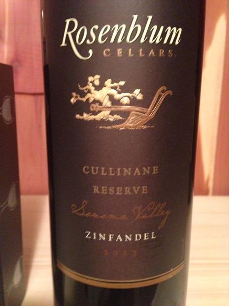 2014 Rosenblum Cellars Zinfandel Reserve Cullinane Vineyard, USA ...
