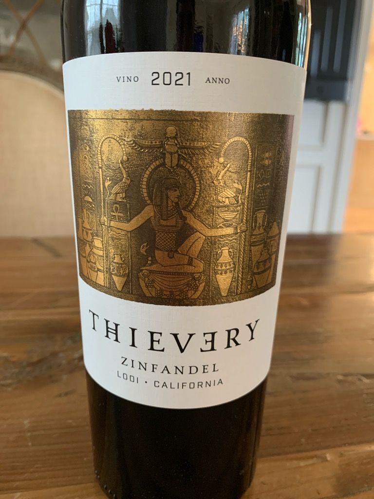 2022 Thievery Cellars Zinfandel, USA, California, Central Valley, Lodi ...