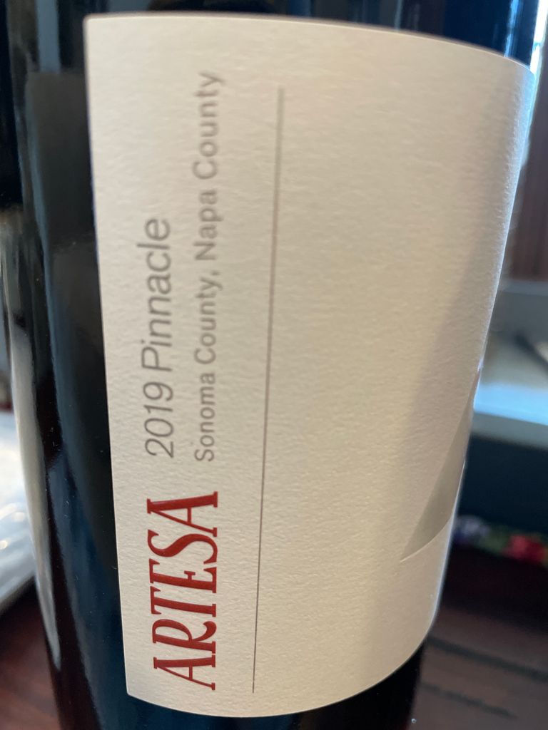 2019 Artesa Pinnacle, USA, California, North Coast - CellarTracker