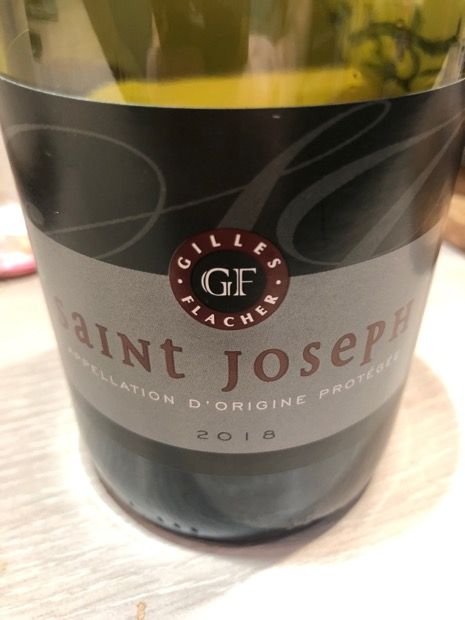 2018 Gilles Flacher St. Joseph Les Reines, France, Rhône, Northern ...