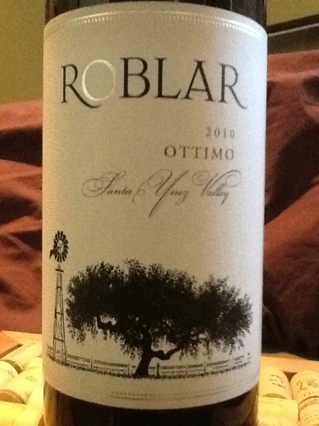 2012 Roblar Ottimo, USA, California, Central Coast, Santa Ynez Valley ...
