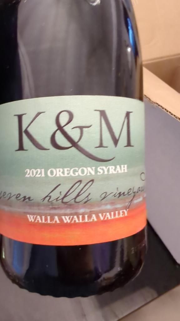 2021 K & M Wines Syrah Seven Hills Vineyard, USA, Washington, Columbia ...