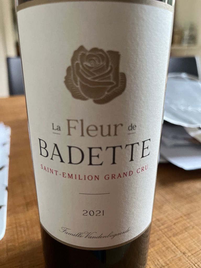 2022 Château Badette La Fleur de Badette, France, Bordeaux, Libournais ...