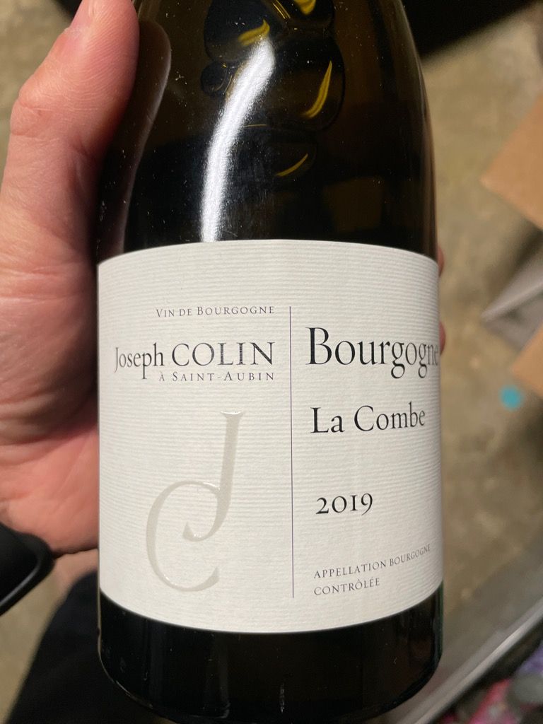 2020 Joseph Colin Bourgogne Blanc La Combe, France, Burgundy, Bourgogne ...