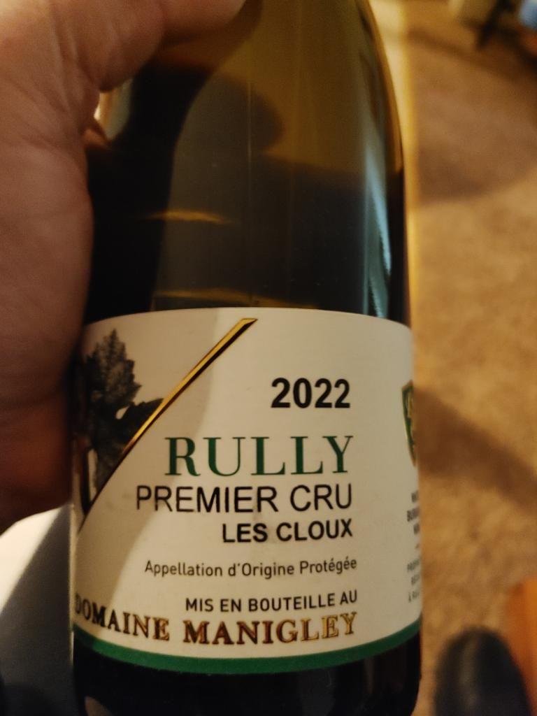 2023 Domaine Manigley / Des Chauchoux Rully 1er Cru Les Cloux, France ...