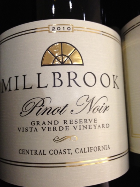 2013 Millbrook Pinot Noir Grand Reserve Vista Verde Vineyard, USA ...