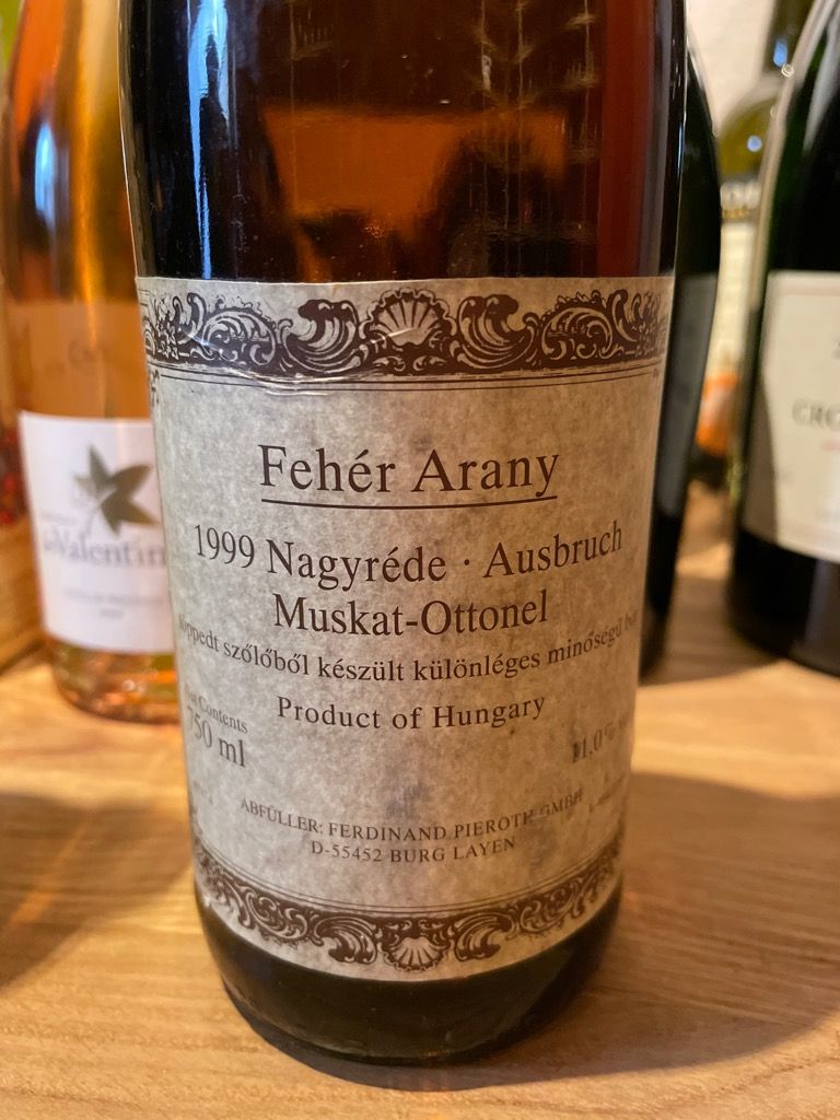 1999 Ferdinand Pieroth Muskat Ottonel Fehér Arany Nagyrede Ausbruch ...
