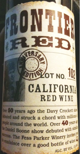 NV Fess Parker Frontier Red Lot 102 - Anniversary Edition, USA ...