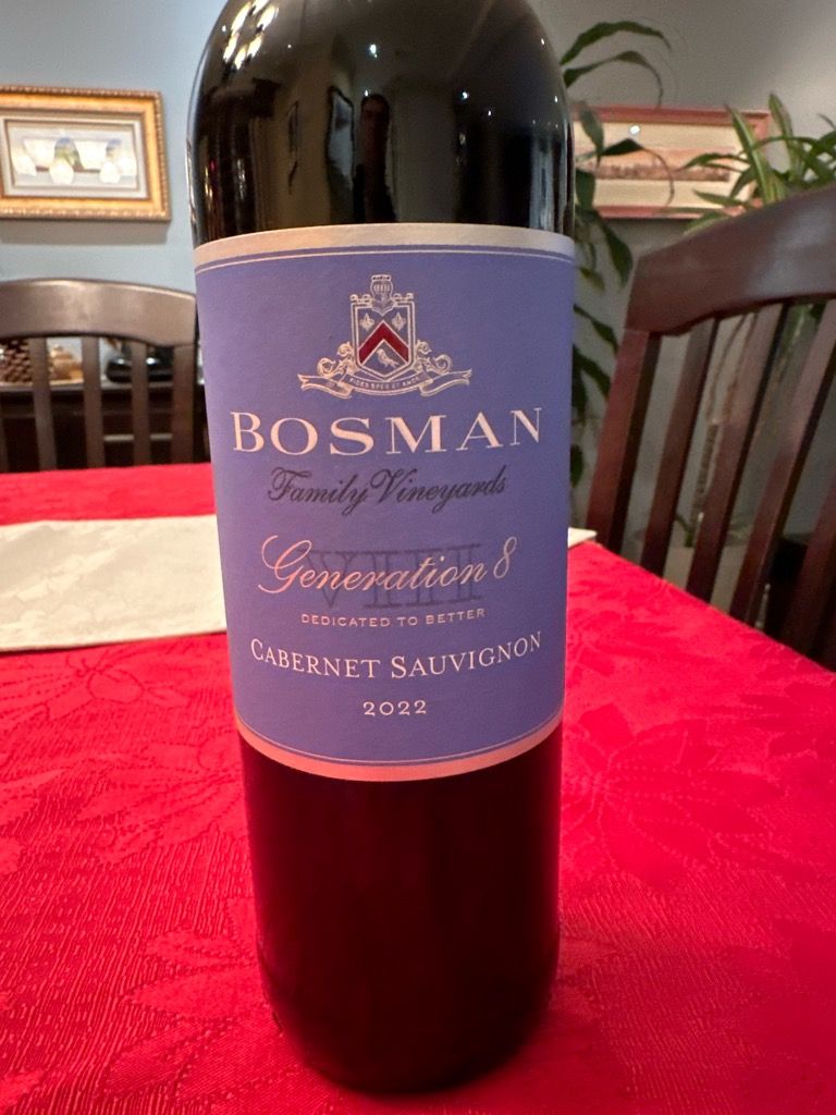 2024 Bosman Family Vineyards Cabernet Sauvignon Generation 8, South ...