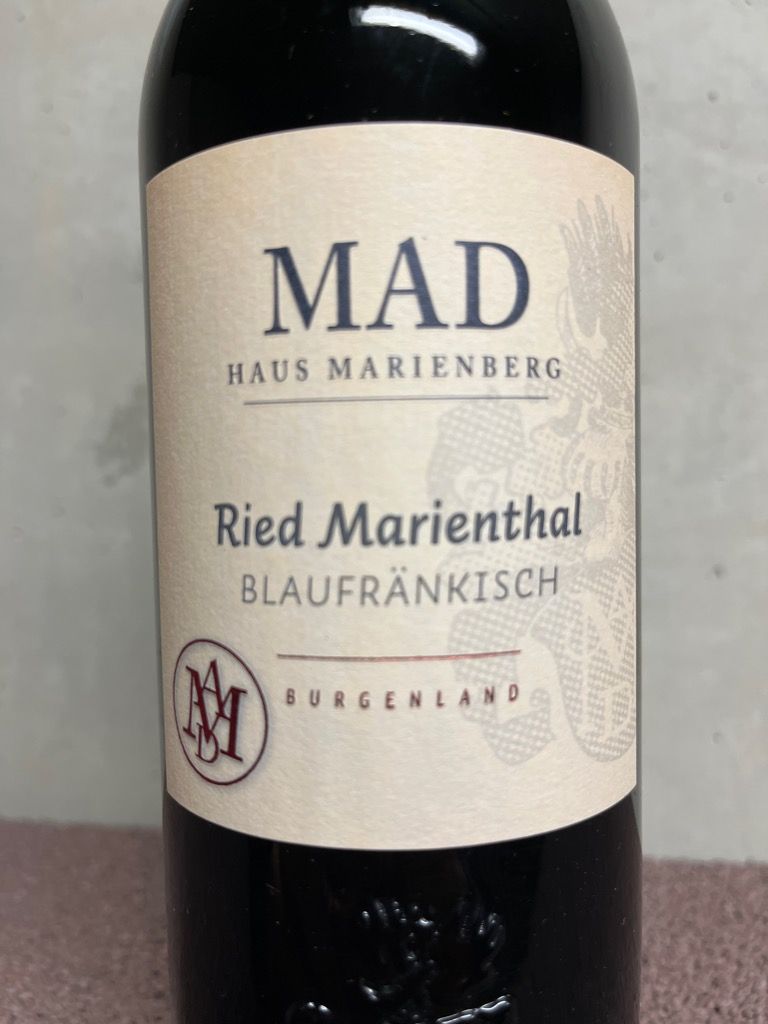2017 Haus Marienberg-Mad Blaufränkisch Marienthal, Austria, Burgenland ...