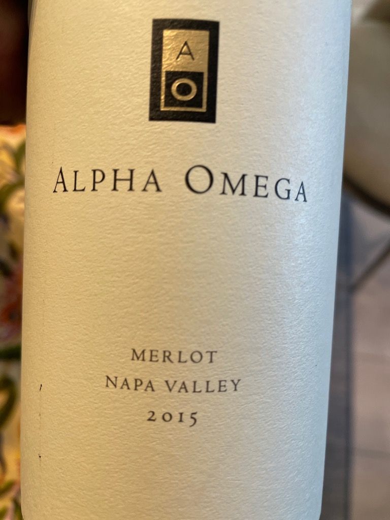 2015 Alpha Omega Merlot, USA, California, Napa Valley - CellarTracker