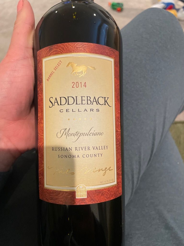 2014 Saddleback Cellars Montepulciano Barrel Select, USA, California, Sonoma County, Russian ...