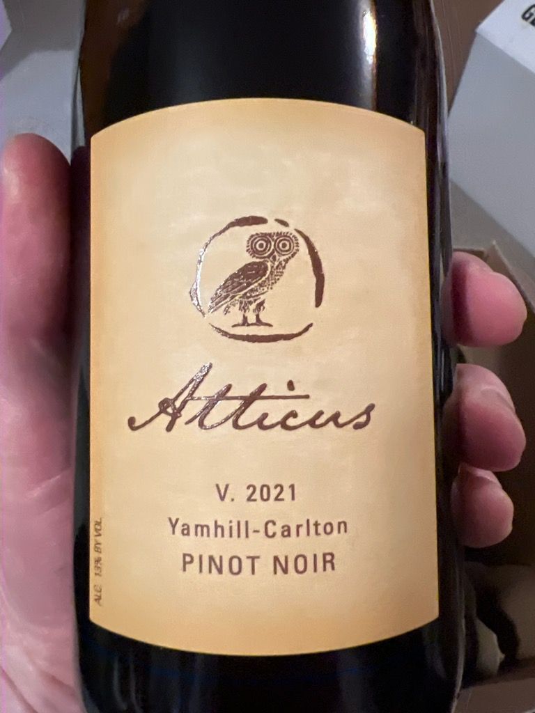 2021 Atticus Pinot Noir, USA, Oregon, Willamette Valley, Yamhill ...
