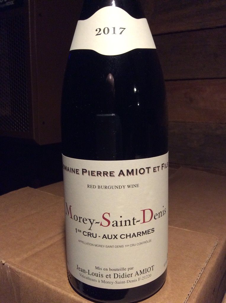 2017 Domaine Pierre Amiot et Fils Morey St. Denis 1er Cru Aux Charmes ...