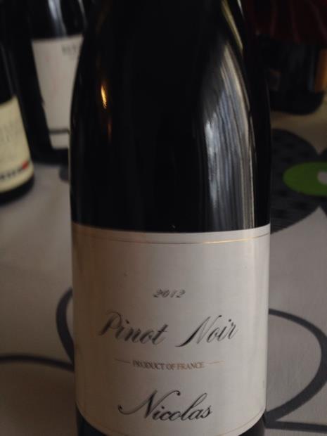 2011 Nicolas Pinot Noir, France - CellarTracker
