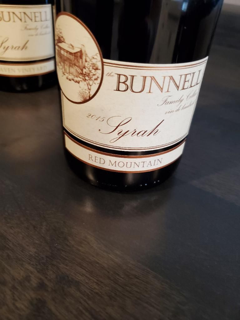 2019 Bunnell Family Cellars Syrah Red Mountain, USA, Washington ...