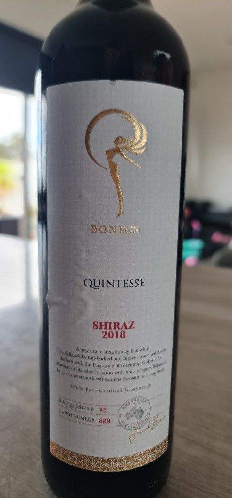 2017 Bonics Estate Shiraz Quintesse, Australia, New South Wales ...