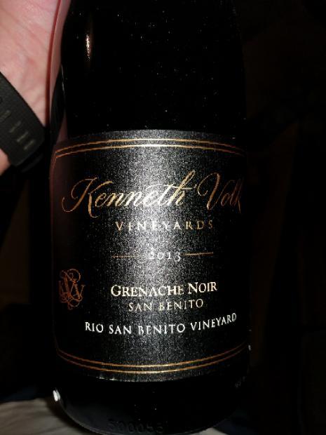 2013 Kenneth Volk Grenache Noir Rio San Benito, USA, California ...