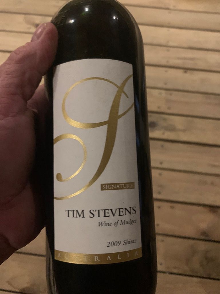 2009 Huntington Estate Shiraz Tim Stevens Signature Shiraz, Australia ...
