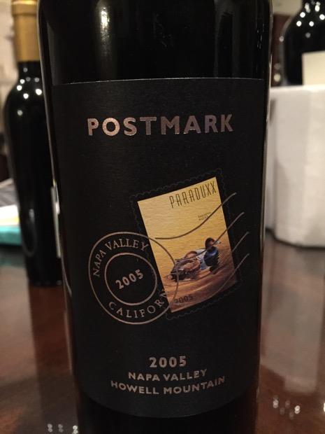 2005 Paraduxx (Duckhorn Vineyards) Postmark Rector Creek Vineyard, USA ...