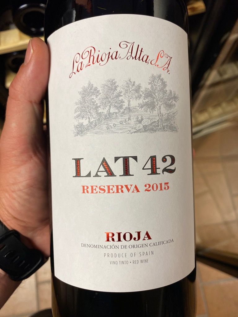 2016 La Rioja Alta Rioja lat 42 Reserva, Spain, La Rioja, La Rioja Alta ...