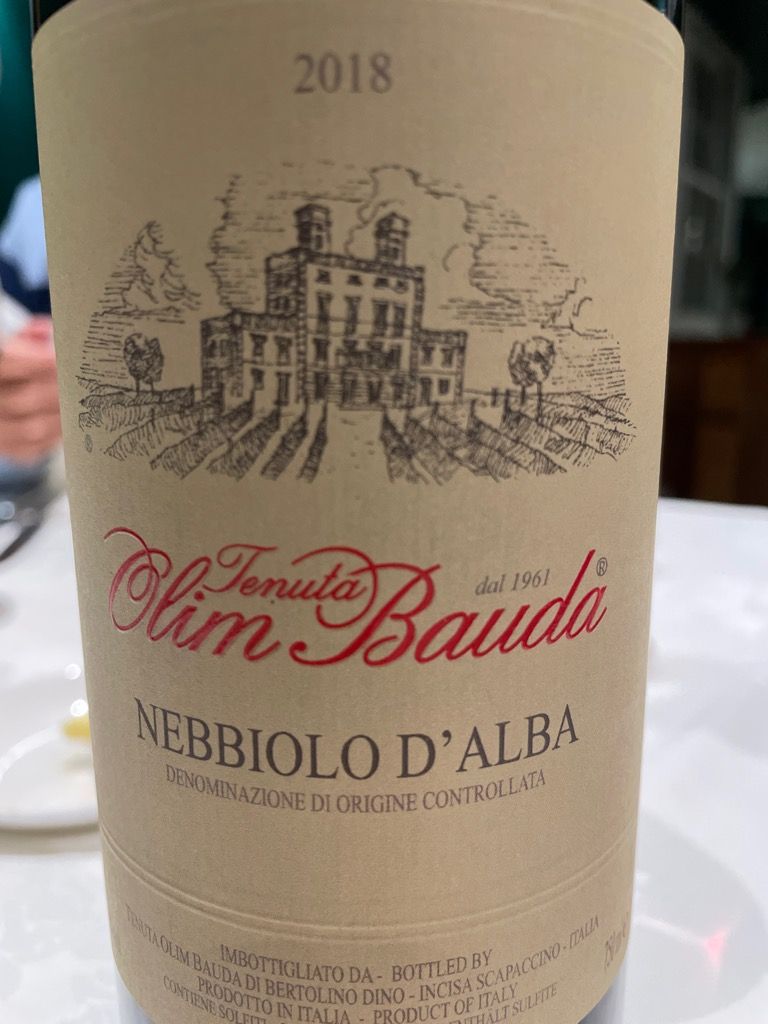 2018 Tenuta Olim Bauda Nebbiolo d'Alba, Italy, Piedmont, Alba, Nebbiolo ...