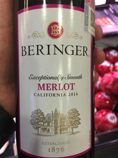 2014 Beringer Vineyards Merlot Founders' Estate Smooth Red Wine Napa ...