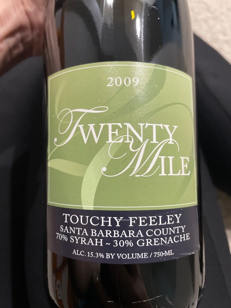 2009 Feeley Wines Twenty Mile Touchy Feeley, USA, California, Central ...