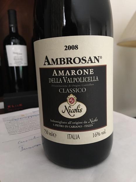 2008 Nicolis Angelo e figli Amarone della Valpolicella Classico ...