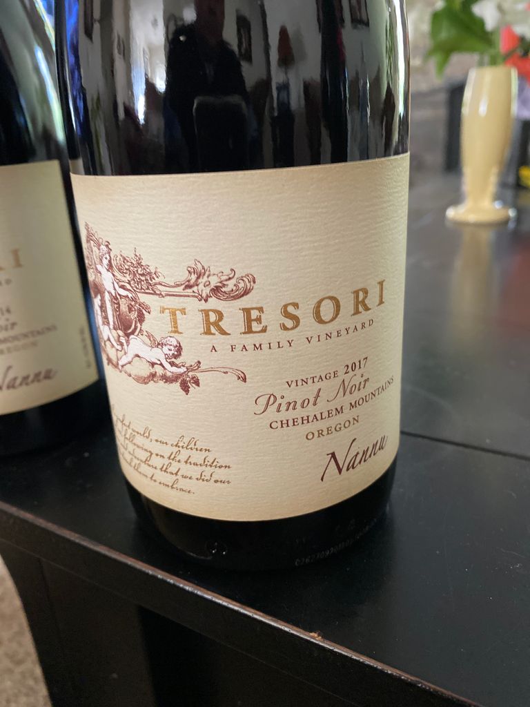 2018 Tresori Pinot Noir Nannu, USA, Oregon, Willamette Valley, Chehalem ...