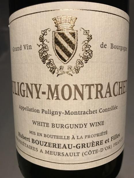 2015 Hubert Bouzereau-Gruère et Filles Puligny-Montrachet, France ...