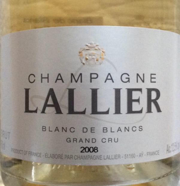 2008 Champagne Lallier Champagne Grand Cru Blanc de Blancs, France ...