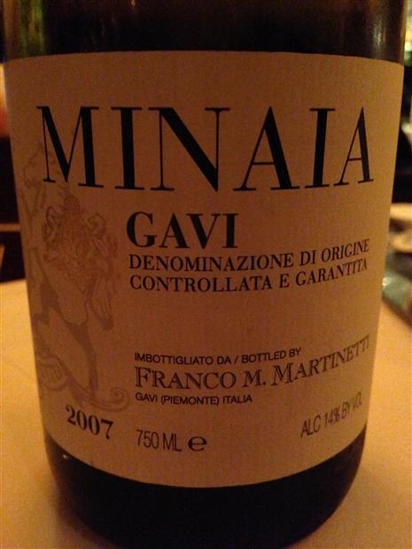 2008 Franco M. Martinetti Gavi Minaia, Italy, Piedmont, Gavi ...