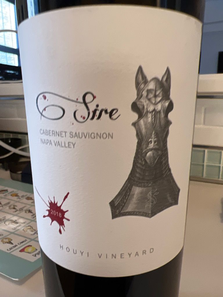 2020 Sire Cabernet Sauvignon Houyi Vineyard, USA, California, Napa ...