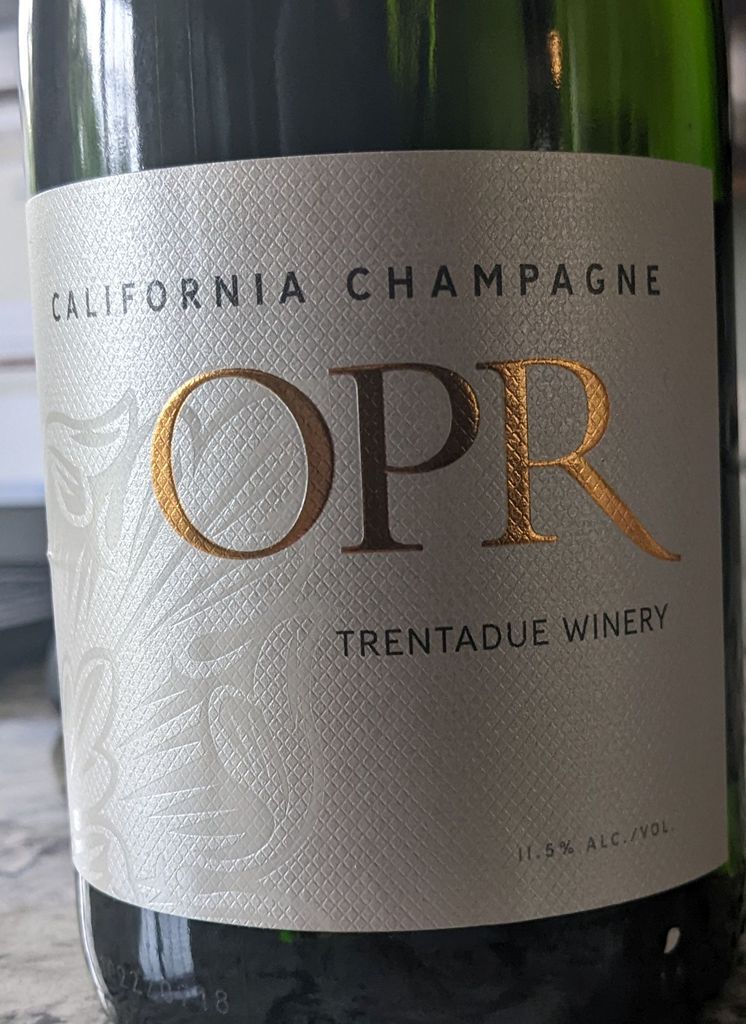 NV Trentadue Winery California Champagne OPR, USA, California ...
