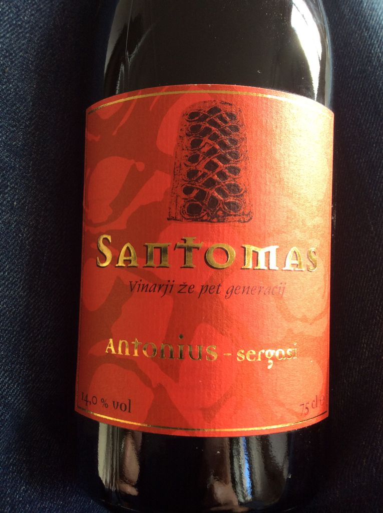 2008 Santomas Refošk Antonius Sergasi, Slovenia, Primorska, Slovenska ...