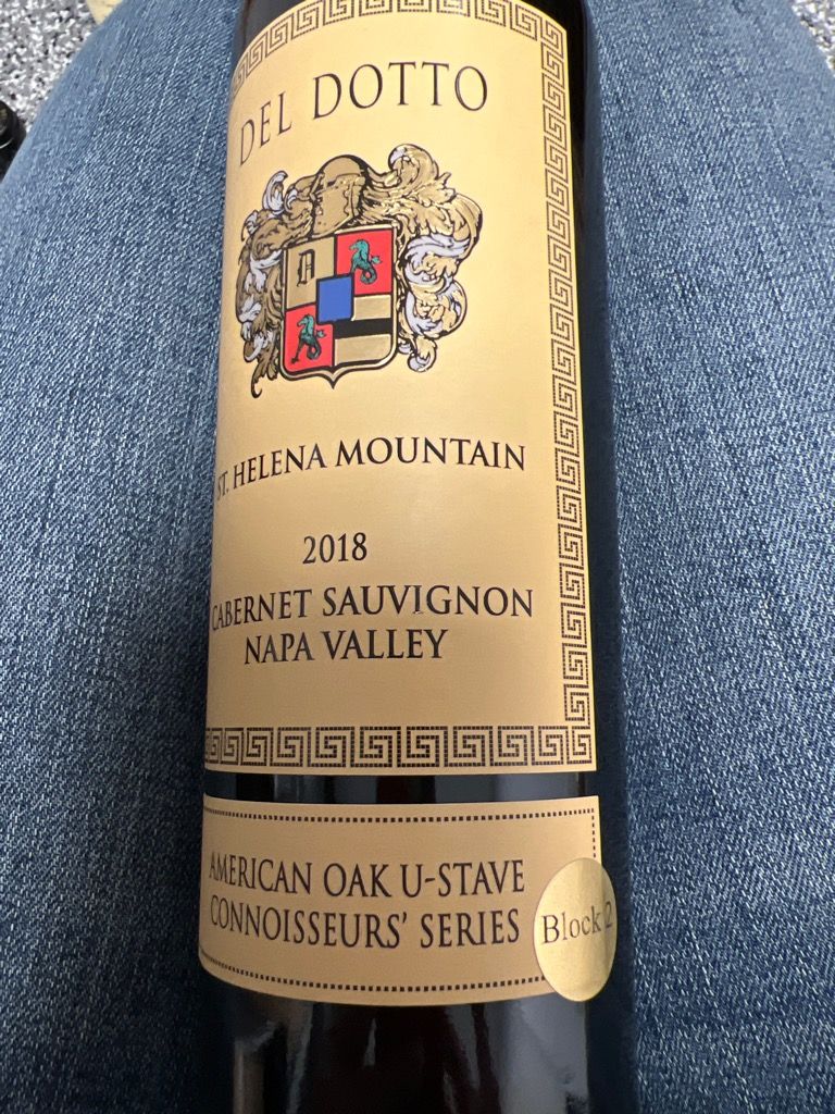 2018 Del Dotto Cabernet Sauvignon American Oak Alain Fouquet St Helena ...