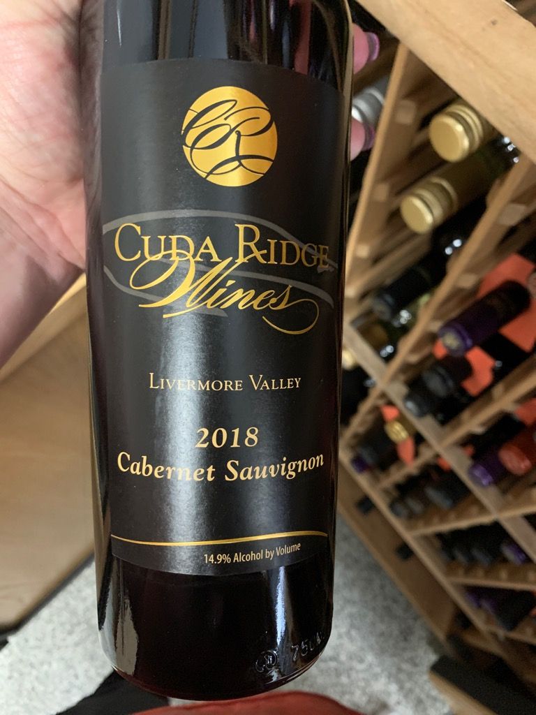 2018 Cuda Ridge Wines Cabernet Sauvignon Black Label, USA, California ...