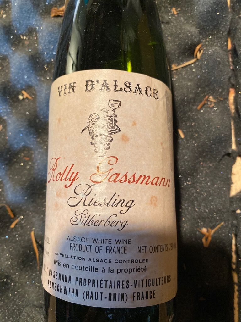 1990 Rolly Gassmann Riesling, France, Alsace - CellarTracker