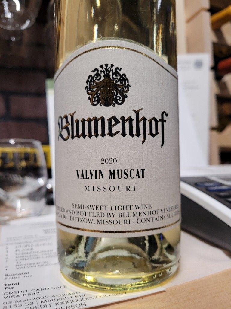 2020 Blumenhof Valvin Muscat, USA, Missouri, Augusta - CellarTracker
