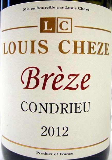 2013 Domaine Louis Cheze Condrieu Cuvée de Breze, France, Rhône ...