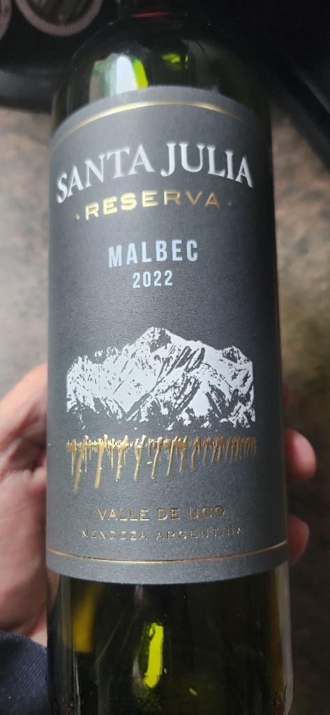 2022 Santa Julia Malbec Reserva, Argentina, Mendoza, Valle de Uco ...