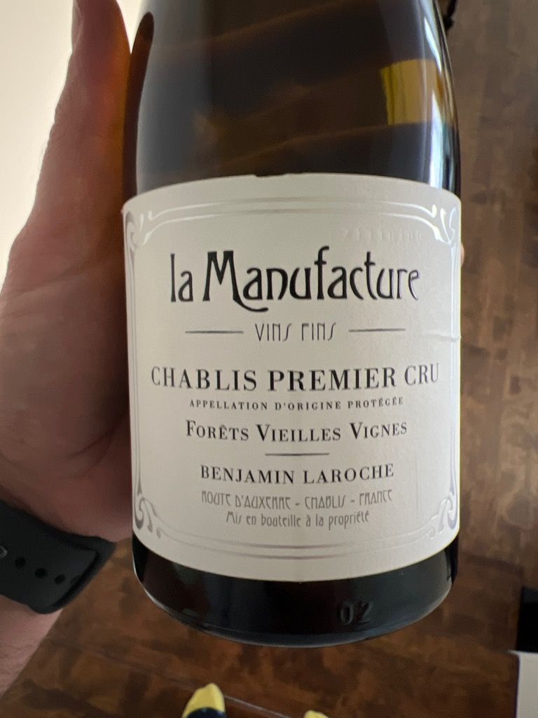 2020 Benjamin Laroche Chablis 1er Cru Les Forêts La Manufacture, France ...